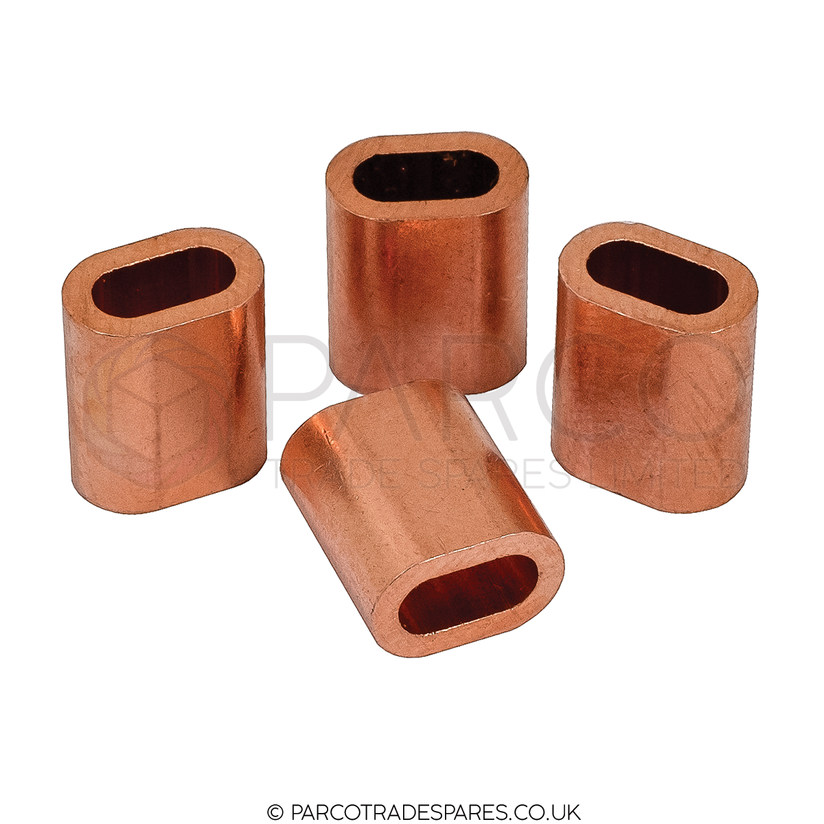 Steel Wire Lifting Rope Copper Oval Ferrules